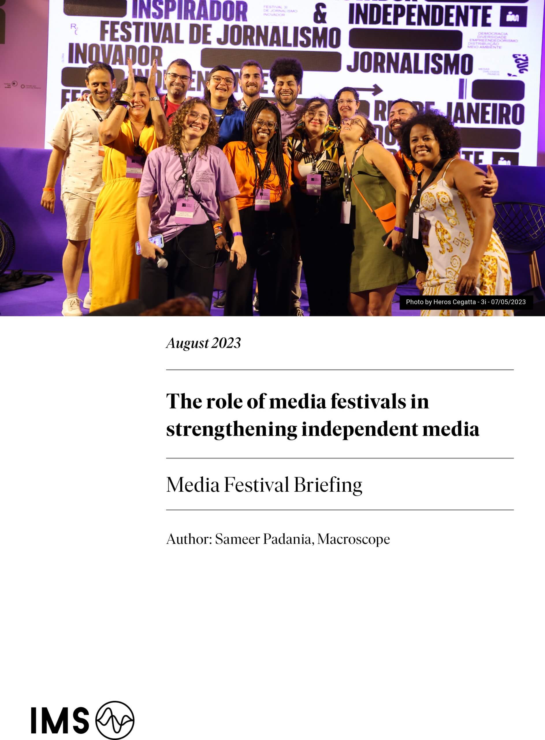 Media festival briefing: The role of media festivals in strengthening ...